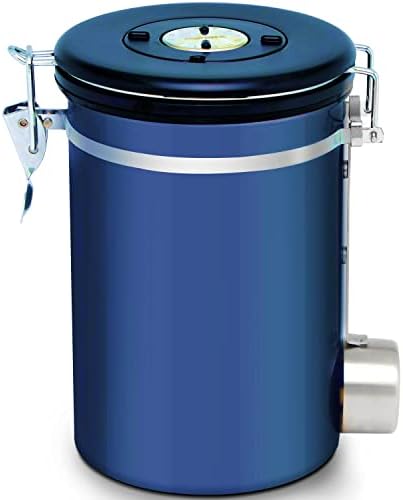 Muller Coffee Canister Stainless Steel Container for Coffee Beans or ...