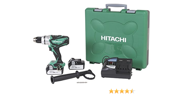Drill Drivers 120-Piece Hitachi DS18DSAL 18-Volt Lithium Ion Compact ...