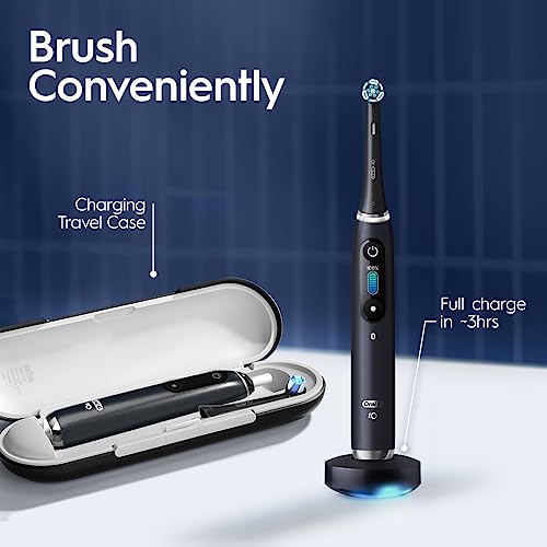 Oral-B iO Series 9 Rechargeable Electric Toothbrush, Aquamarine with 4 Brush Heads and Travel ...