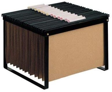 Ofituria® A4 Hanging File Holder, Stackable, Iron, Black, 383 x 340 x ...