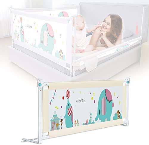 Occuwzz® Fold Down Safety Bedrail with Dear Pattern - Extra Long Swing ...