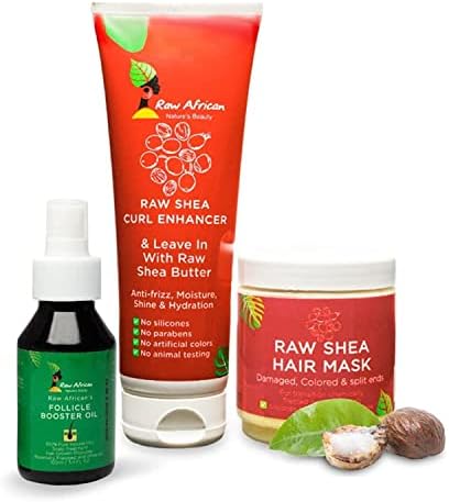 Raw African | Raw Shea Set | Raw Shea Hair Mask + Shea Curl Enhancer ...