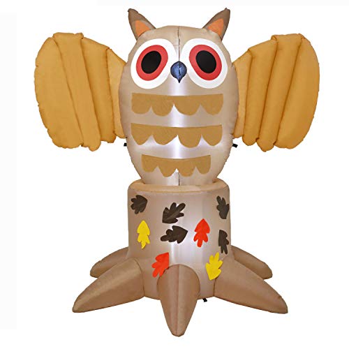 Lulu Home Fall Outdoor Decorations, 6 FT Air Blown Owl Autumn ...