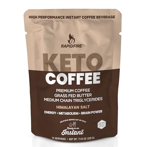 Rapidfire Ketogenic High Performance Instant Coffee Mix, Supports ...