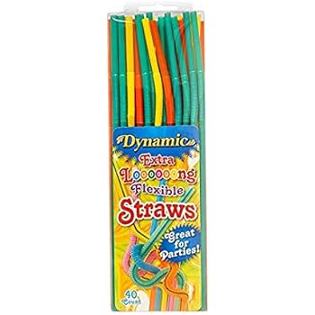 Amazon.com : Dynamic Extra Long Straw, 40-Count (Pack of 24) : Drinking ...