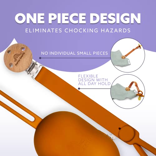 Nurse Laurie Silicone Pacifier Holder Clip Combo Pack, 2 Pacifiers ...