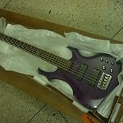 Amazon.com: ESP LTD F-155DX - Dark See Thru Purple 5 String Bass ...