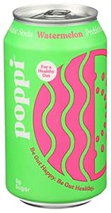 Amazon.com : Poppi Watermelon Prebiotic Soda, 12 FZ : Grocery & Gourmet ...