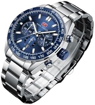 سعر han watch for men Chronograph Watch, Stainless Steel, Blue Dial, 70 ...