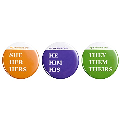30 Pcs Pronoun Pinback Button Pronoun Badges Pins Gender Identity ...