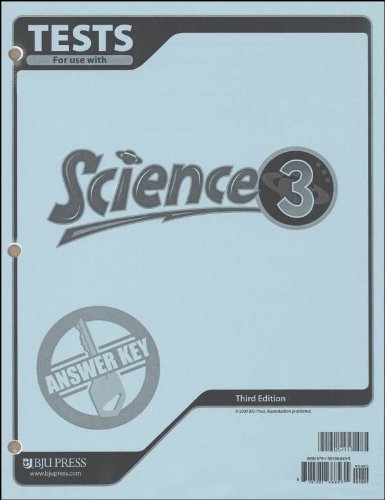Science 3 Testpack Answer Key 3rd Edition: BJU Press: 9781591668435 ...