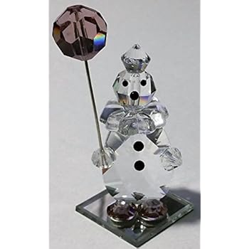 Amazon.com: Bjcrystalgifts Crystal Clown figurine Made with Swarovski ...