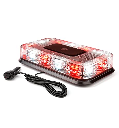 Mua LUMENIX 72 LED Red White Roof Top Emergency Strobe Lights Magnetic ...