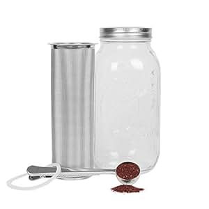 Amazon.com: Cold Brew Coffee Maker for 2 Quart/64ounce Wide Mouth Mason ...