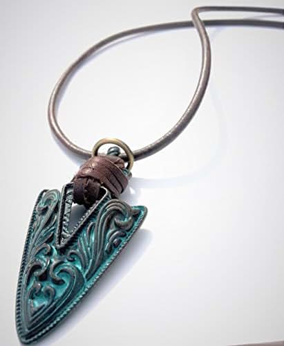 Amazon.com: Men's Arrowhead Necklace for him Men Jewelry: Handmade