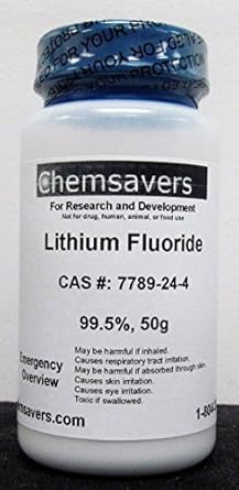 Lithium Fluoride, 99.5%, 50g: Lab Chemicals: Amazon.com: Industrial ...