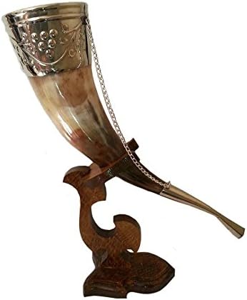 Amazon.de: Wikinger Trinkhorn, 5 – Arbeitshemd Mittelalter natur ...