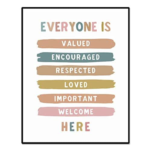 Amazon.com: Everyone Is Welcome Here, Boho Classroom Decor, Classroom ...