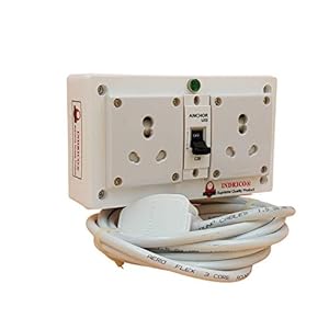 INDRICO 16A Electric Multi Outlet Extension Board Box with MCB for ...