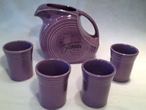Amazon.com | Fiesta Lilac Disk Pitcher and 4-tumblers - 60th ...