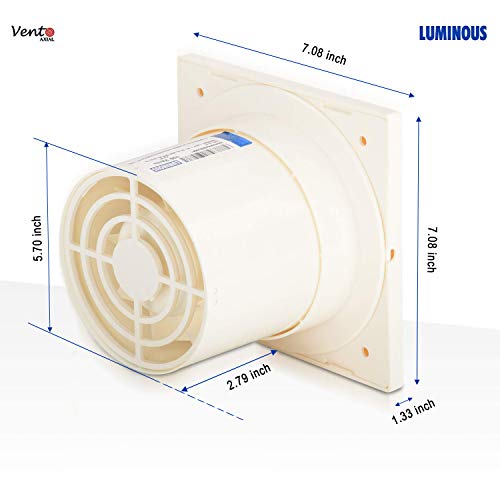 Luminous 150 mm Vento Axial Exhaust Fan (White) - 3SV Online