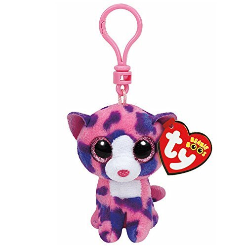 Ty Claires Accessories Beanie Boos Reagan The Kitten Keyring Clip