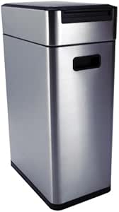 Amazon.com: Oxo Good Grips Touch 10-1/2-Gallon Garbage Can, Brushed ...