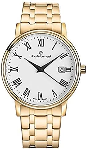 سعر ساعة رسمية معدن للرجال من كلود بيرنارد، 53007 37JM BR - ذهبي فى مصر ...