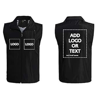 Custom Work Vest Design Your Own Add Logo or Text Printing for Women ...