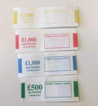 Money Bands 60 Bands - Mixed £5 £10 £20(Polymer) £50 GBP: Amazon.co.uk ...