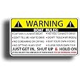 Amazon.com: Boat Rules Safety Sticker Funny Attention Warning Adhesive ...