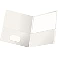 Oxford Twin-Pocket Folders, Textured Paper, Letter Size, White, Holds ...