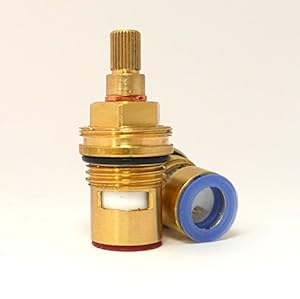 28 Spline Replacement Brass ceramic disc tap valve quarter turn gland ...