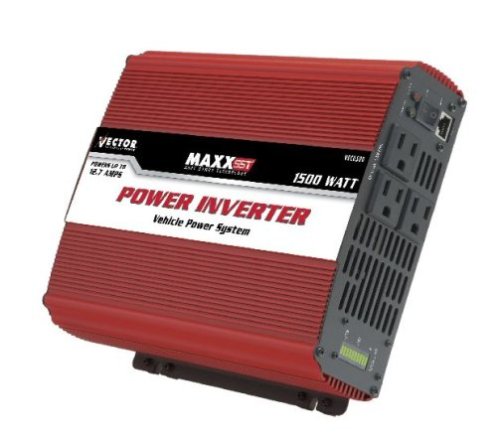Vector VEC050D 1,500 Watt D/C To A/C Power Inverter With Power Level ...