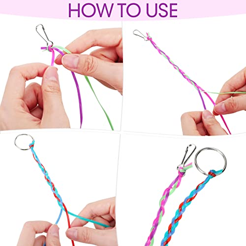 30 Rolls Lanyard String Plastic Gimp String Lacing Cord Plastic Lanyard ...