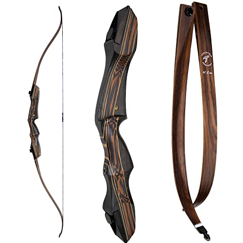 TACHYON ARCHERY Takedown Recurve Bow Handmade Bow and Arrow for Adults ...
