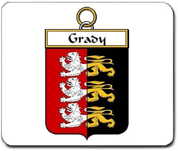Amazon.com : Grady or OGrady Family Crest Coat of Arms Mouse Pad ...