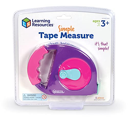 Learning Resources Simple Tape Measure - Purple, Tape Measure for Kids ...