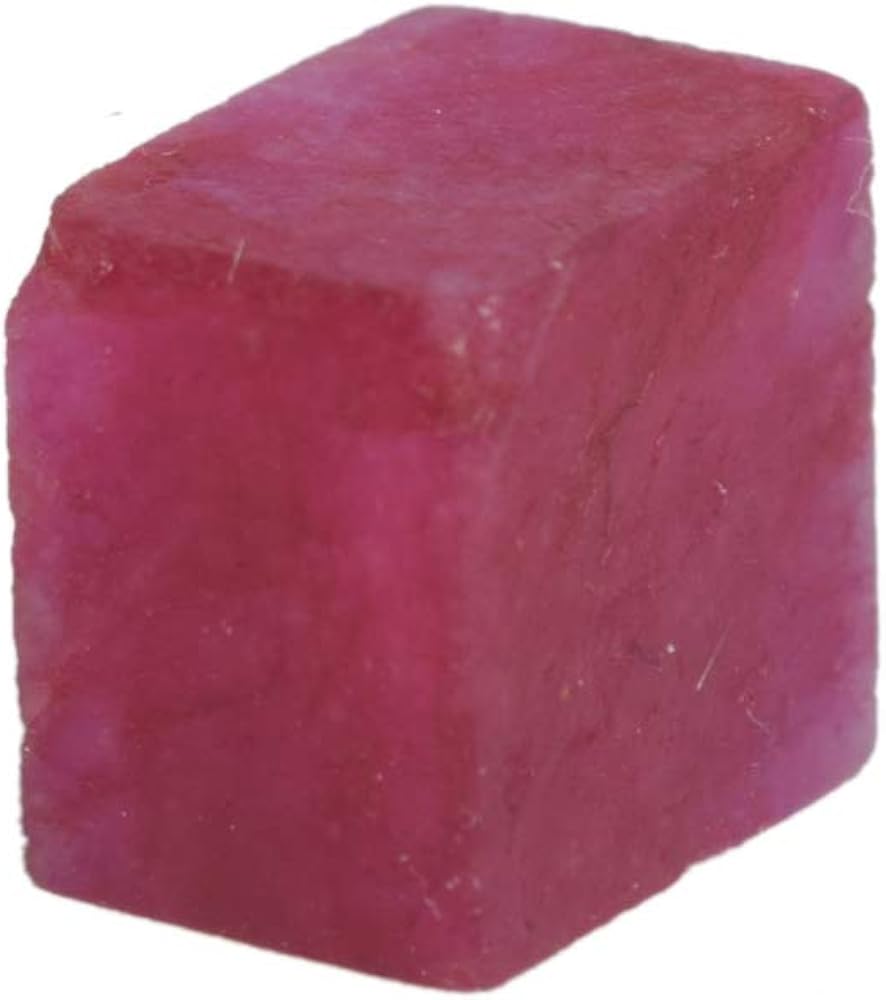Amazon.com: Energy Stone Healing Power Ruby Cube 13.50 Ct Faceted Red ...