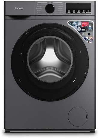 Impex 8 Kg Front Load Washing Machine | BLDC Inverter Motor | 11 Wash ...