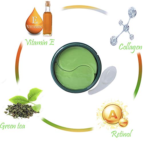 Green Tea Matcha Firming Eye Mask, 30 Pairs Collagen Patches For Fine ...