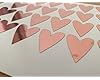 Amazon.com: 20 rose gold foil heart stickers, gold foil envelope seals ...