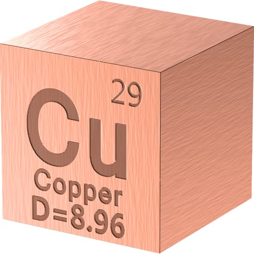 Copper Cube - Metal Element Cubes - Laser Engraved Density Cube Set for ...