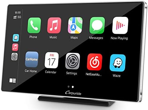 Carpuride 2023 Newest Upgrade 9 Inch Touch Screen Portable Wireless