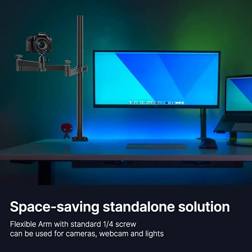 ULANZI Camera Desk Mount Stand with Flexible Arm, Overhead Camera Mount ...