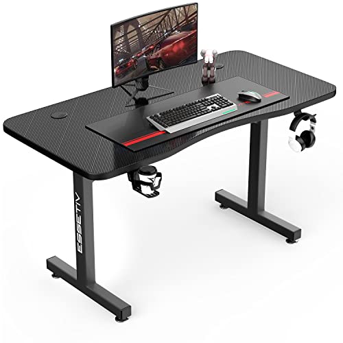 Waleaf Gaming Desk 40 inch,PC Gaming Table,T-Shaped Gaming Computer ...