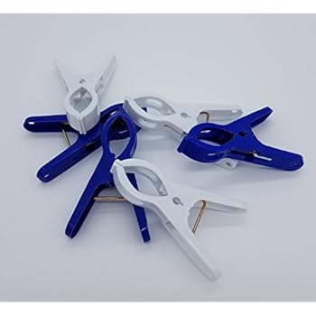 Amazon.com: Jumbo Plastic Clothes Pins Clothespins Huge 4 1/3" Holds ...