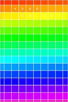 #360 colors: hexadecimal swatch book | 4" x 6" - hex color chart ...