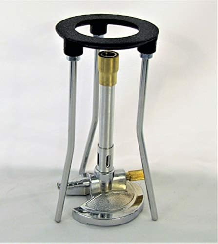 Lab Bunsen Burner w Tripod Stand, Natural Gas Liquid Propane, Air Gas ...