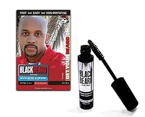 Amazon.com : Blackbeard for Men Formula X Instant Mustache, Beard ...